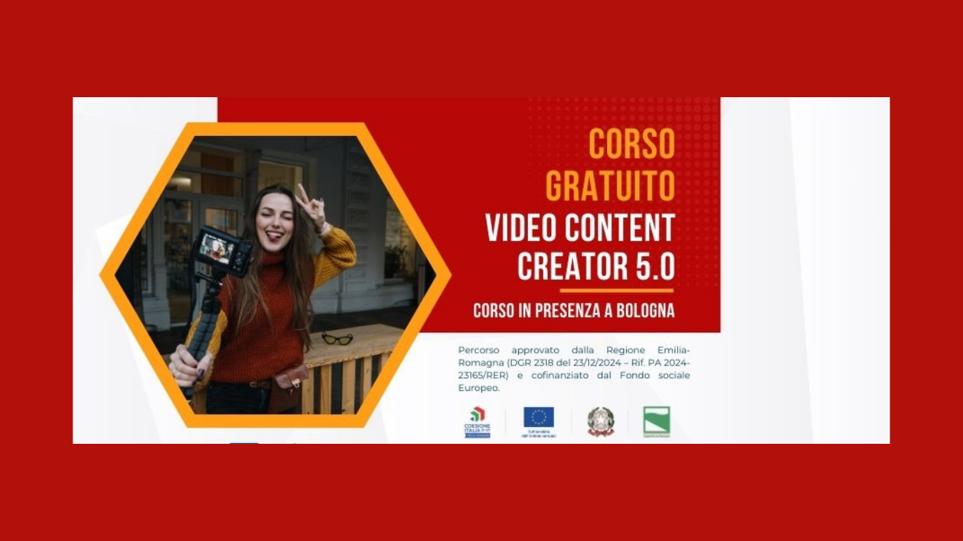 Corso gratuito Video Content Creator 5.0 | Flash Giovani Bologna